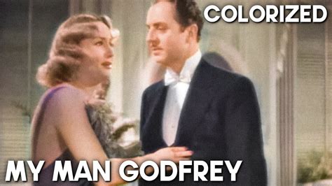 My Man Godfrey Colorized Romantic Drama Old Comedy Film William