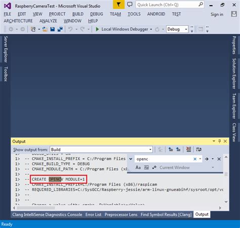 Using Opencv With Raspberry Pi 2 Camera Visualgdb Tutorials
