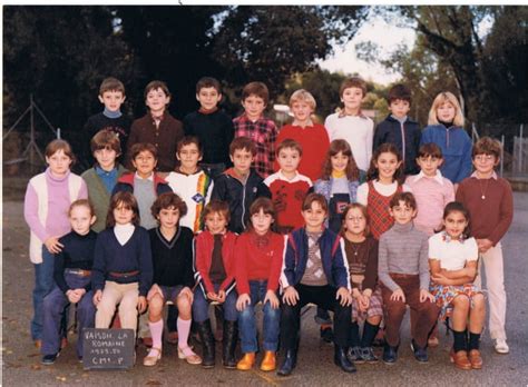 Photo de classe CM1 P année 79 80 de 1980 Ecole Jules Ferry Vaison La