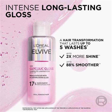 L Oreal Elvive Glycolic Gloss Rinse Off 5 Minute Lamination Treatment