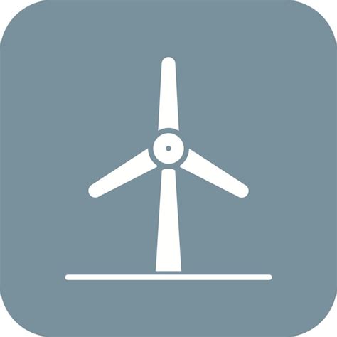 El Icono Vectorial Del Molino De Viento Se Puede Utilizar Para El