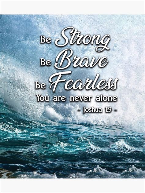 Jesus Faith Waves Never Alone Bible Poster For Sale By CINDY623