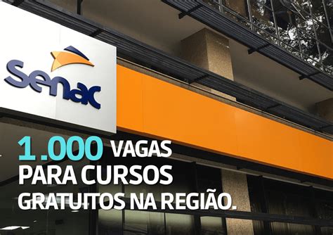 SENAC oferta mais de 1 000 vagas para cursos gratuitos na região