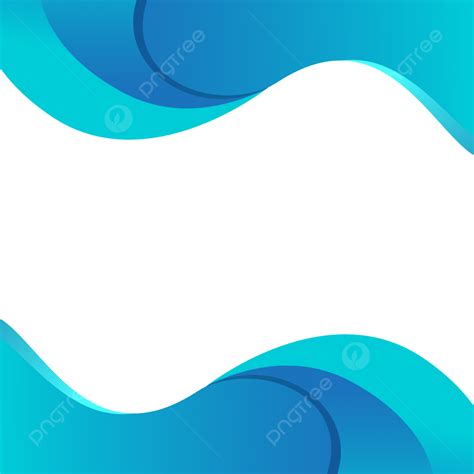 Blue Wavy Shapes On Transparent Background Curved Background Abstract