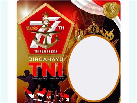 Twibbon Hut Tni Bertepatan Pada Oktober Link Gratis Bisa