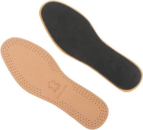 HEALLILY Leder Einlegesohle Schuhpad Atmungsaktive Stoßdämpfer