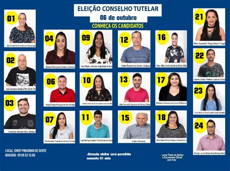 Conselho Tutelar Conhe A Os Candidatos Prefeitura Municipal De