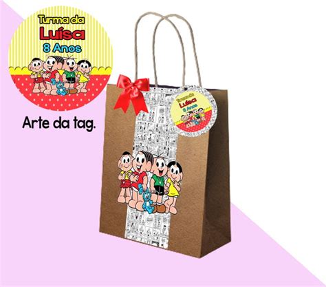 Sacola Kraft Turma Da Monica Elo Produtos Especiais