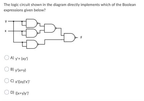 solved the logic circuit shown in the diagram directly