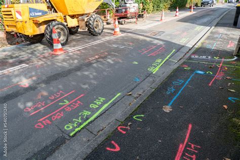 Marquage Au Sol De R Seaux Enterr S Avant Travaux Voirie Diff Rents