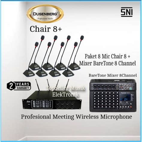 Jual Paket Mic Wireless Meja Podium Dusenberg CHAIR8 Conference Mixer