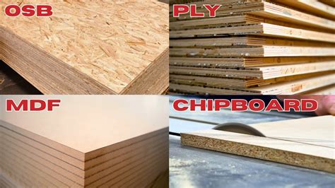Plywood Vs MDF Vs OSB Vs Chipboard The Ultimate Guide YouTube