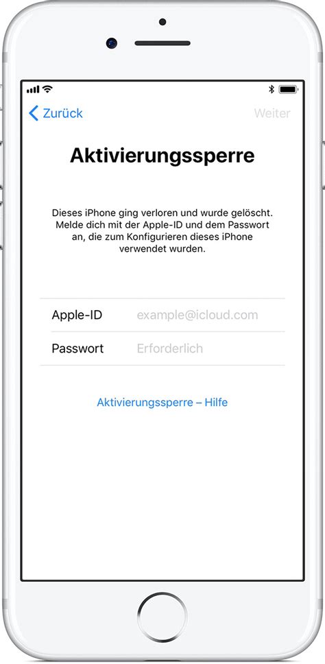 Aktivierungssperre Von Mein IPhone Suchen Deaktivieren Apple Support
