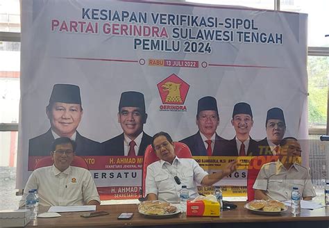 Besok DPD Gerindra Sulteng Mulai Buka Pendaftaran Bacaleg TrueStory