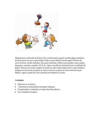 Plano De Aula Brincadeiras Antigas