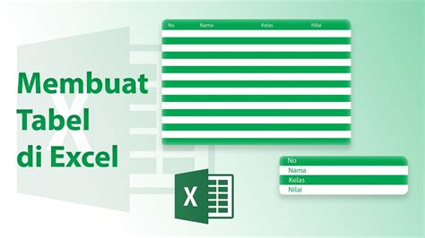 Excel Pemula Tutorial Belajar Cara Membuat Tabel Pada Microsoft Excel