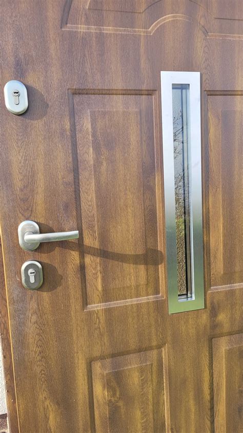 Drzwi zewnetrzne z demontażu 90 cm z ościeżnicą i zamkami Gerda Zamość