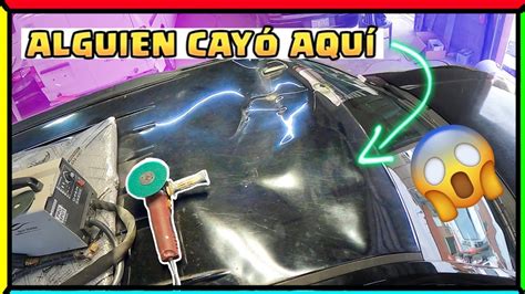 Como REPARAR GOLPE GRANDE En El Techo De Tu AUTO YouTube