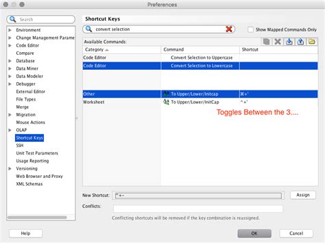 lower initcap upper code in oracle sql developer