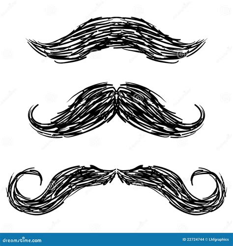 Moustache Sketch Stock Vector Illustration Of Schnurrbar 22724744