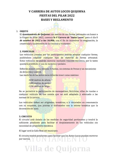ÚLTIMOS DÍAS DE RECOGIDA DE INSCRIPCIONES V CARRERA DE AUTOS LOCOS EN