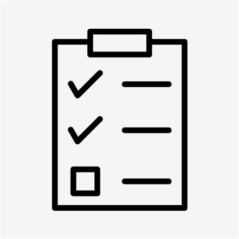 Checklist Clipart Black And White