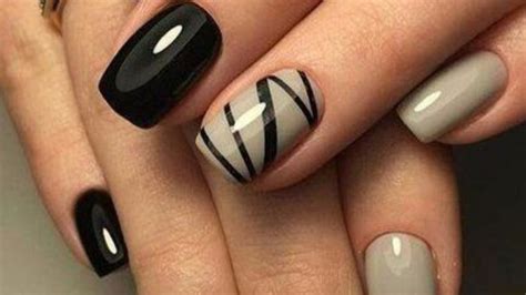 Nail Art 7 ideas de uñas en gris y negro que vas a querer probar El