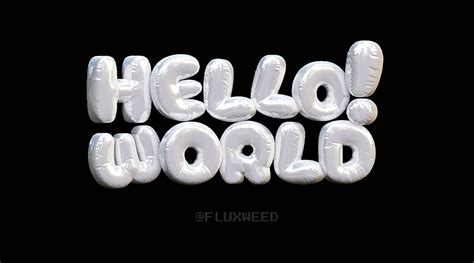 How To Create D Balloon Text With Blender Yarsa Devblog