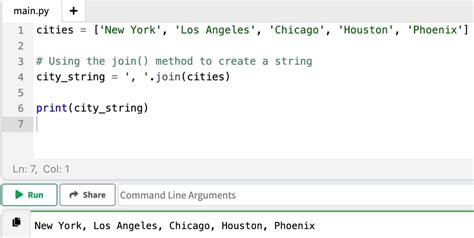 how to create a string from a list in python create a string from a list with a separator in
