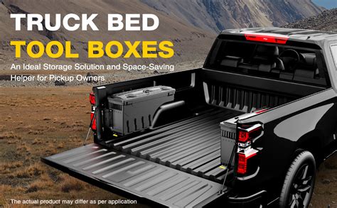 YHTAUTO Truck Bed Storage Tool Box Lockable Replacement For 2002 2018