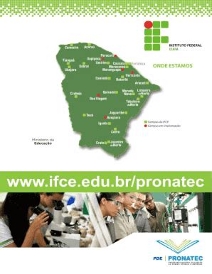 Preenchível Disponível pronatec ifce edu PROJETO PEDAGGICO DE CURSO