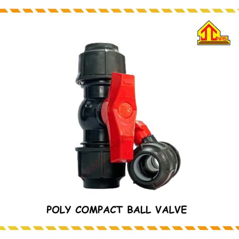HDPE POLY STOPCOCK PP COMPRESSION BALL VALVE POLY BALL COCK 20MM