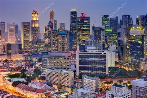 República de Singapur Skyline Foto de stock 88666774 sepavone