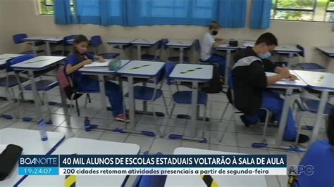 600 escolas estaduais retomam aulas presenciais no Paraná a partir de
