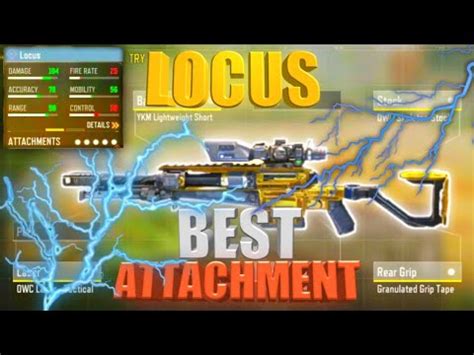 LOCUS BEST ATTACHMENT FAST SCOPE AND HIGH DAMAGE COD MOBILE BEST