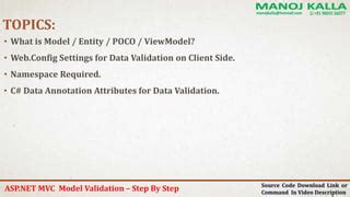 09 Asp Net MVC Data Validation Pptx