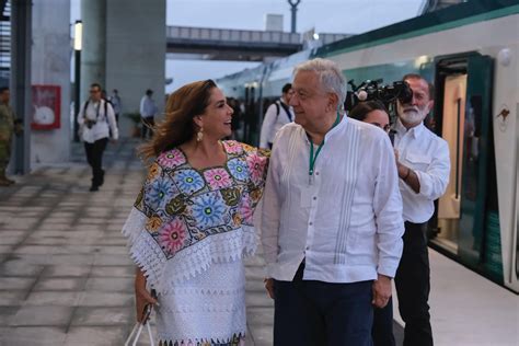 Acompa A Mara Lezama Al Presidente Andr S Manuel L Pez Obrador En