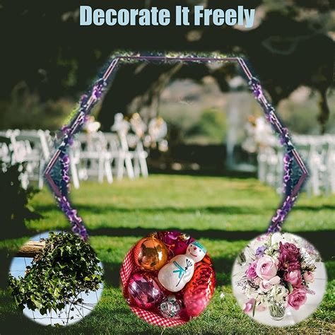 Buy Hexagon Square Wedding Arches For Ceremony Gold Arch Backdrop