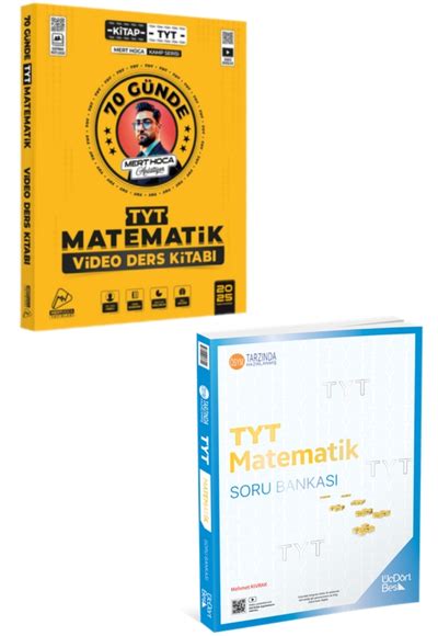 2025 Mert Hoca 70 Günde TYT Matematik Video Ders Kitabı Kr Akademi Üç