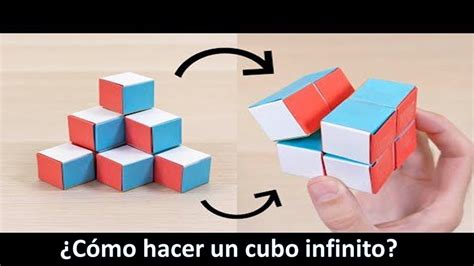 Cómo hacer un cubo infinito de papel Paso a pasito YouTube