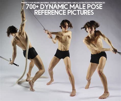 ArtStation 700 Dynamic Male Pose Reference Pack Resources Male