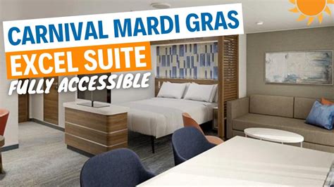Carnival Mardi Gras EXCEL SUITE Fully Accessible Cabin 10367 YouTube