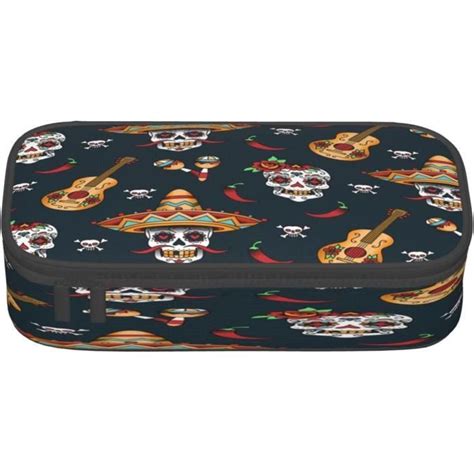 Grande Trousse À Crayons En Bois Rouge Trousse De Maquillage Portable