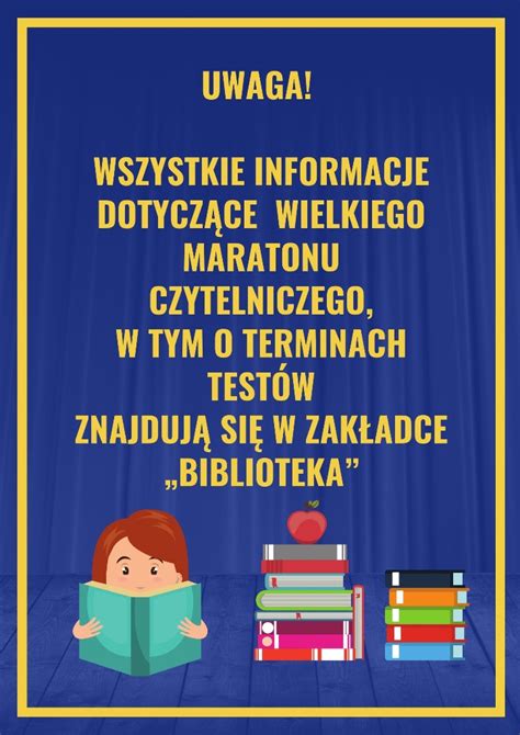 Wielki Maraton Czytelniczy Szkoła Podstawowa nr 1 im Mariusza Zaruskiego