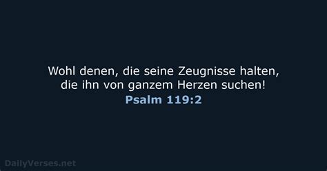 19 März 2023 Bibelvers des Tages LU12 Psalm 119 2 DailyVerses net