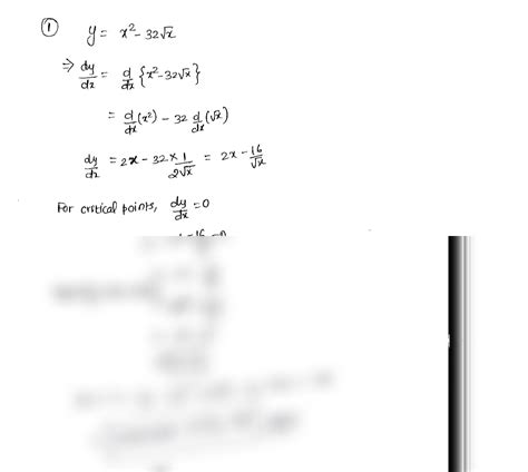 solved determine all critical points for this function y x {2} 32 sqrt{x} tutorbin