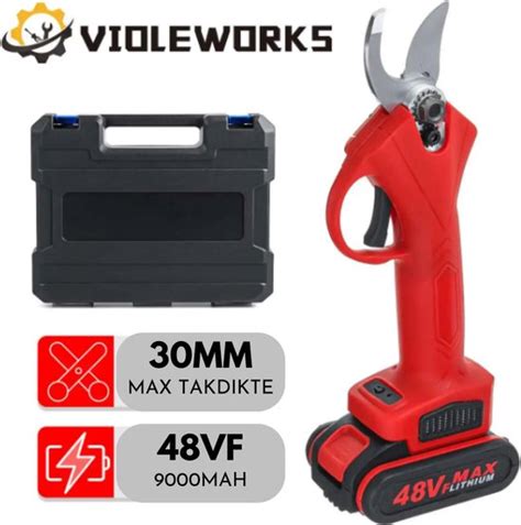 Sécateur électrique VIOLEWORKS Sécateur électrique Sans fil Scie