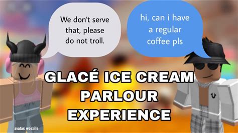 Glac Ice Cream Parlour Experience Roblox Youtube