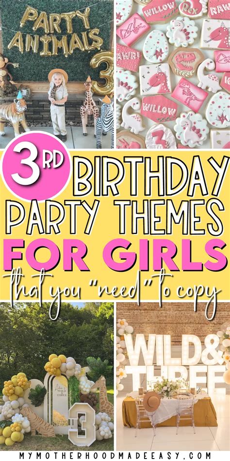 23 Creative 3rd Birthday Party Ideas And Themes For Girls Youll Love