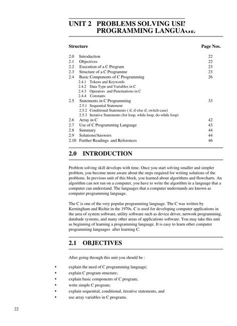 pdf problem solving techniques unit 2 problems solving using … · problem solving techniques